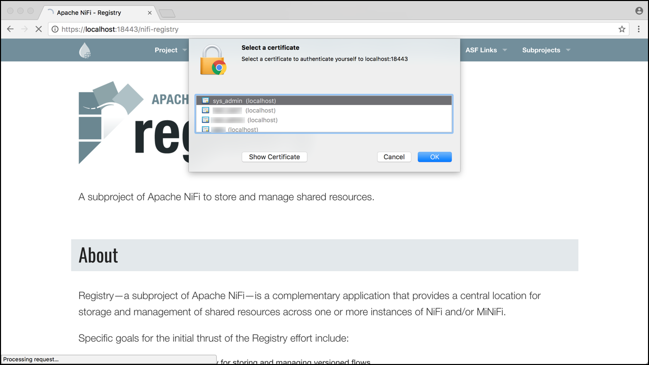 Setting Up a Secure Apache NiFi Registry - Cloudera Community - 247753
