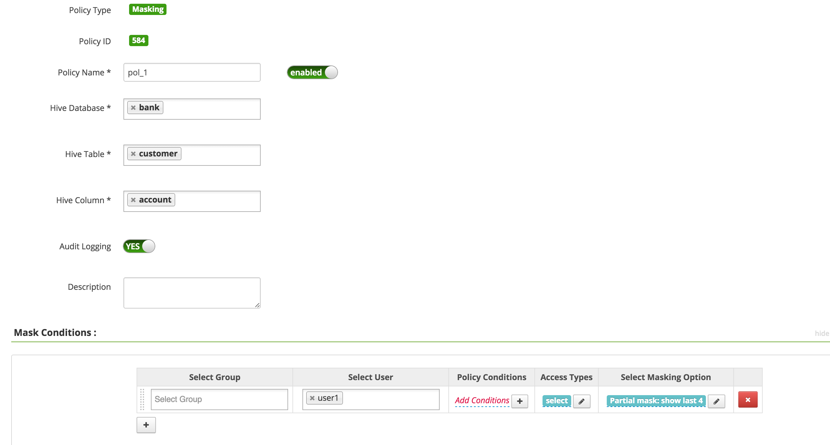 Row Filter and Column Masking - Cloudera Community - 247526
