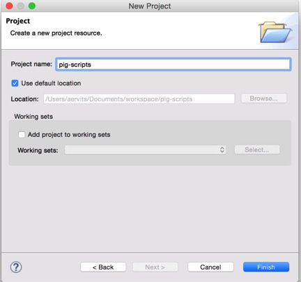Getting started with Pig-Eclipse - Cloudera Community - 247363