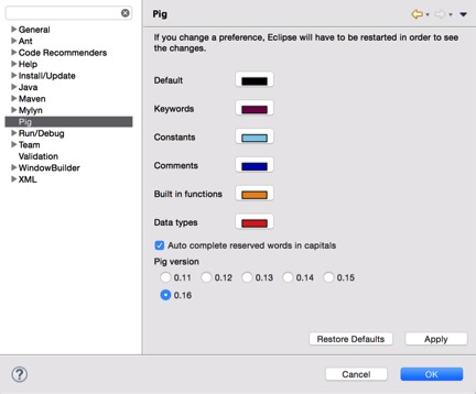 Getting started with Pig-Eclipse - Cloudera Community - 247363