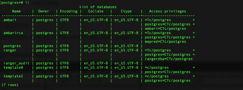 Installing Apache Ranger with Ambari Postgresql - Cloudera Community ...