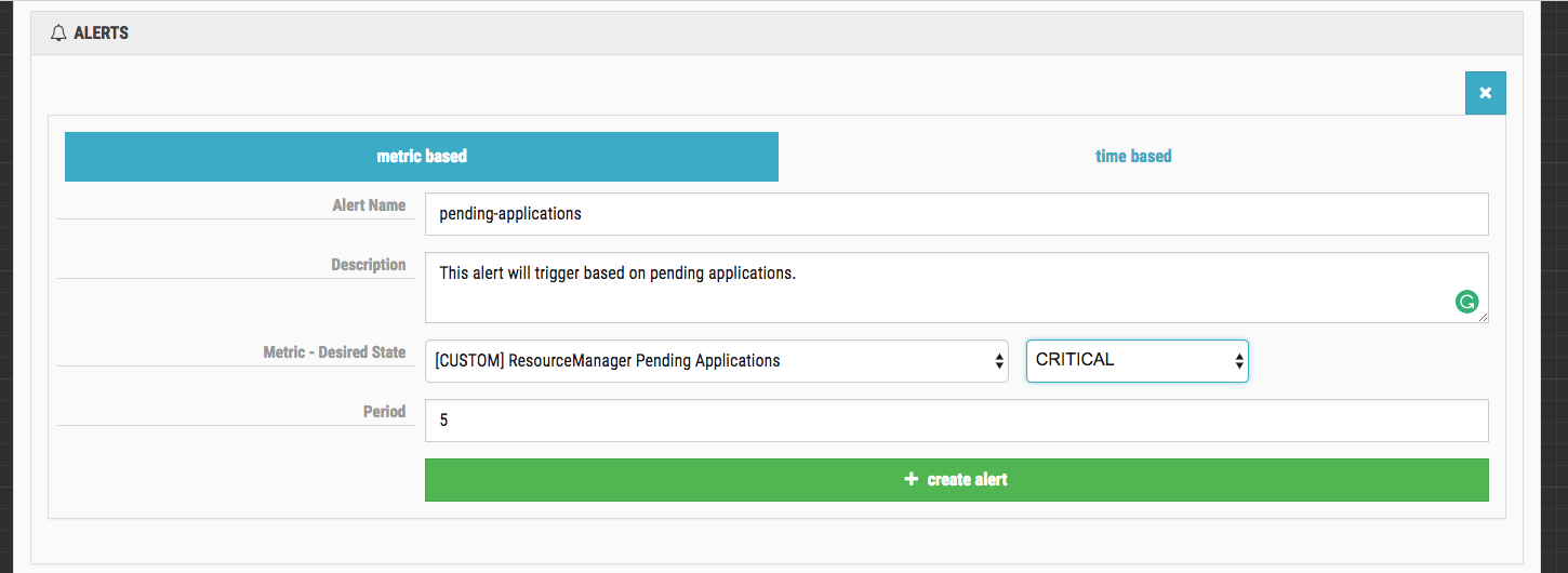 How to create a custom Ambari Alert and use it for... - Cloudera Community - 247211