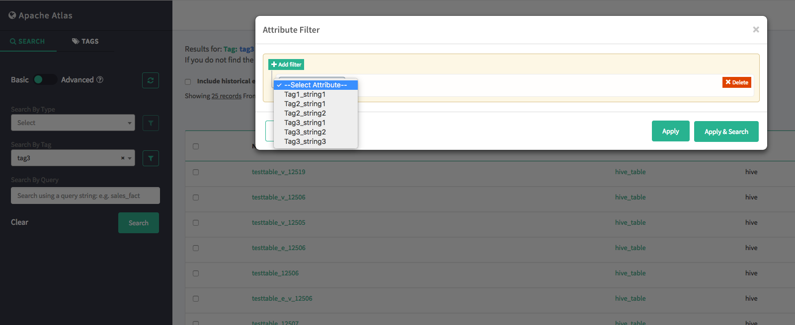 Atlas: Entity/Tag attribute based searches - Cloudera Community - 246817