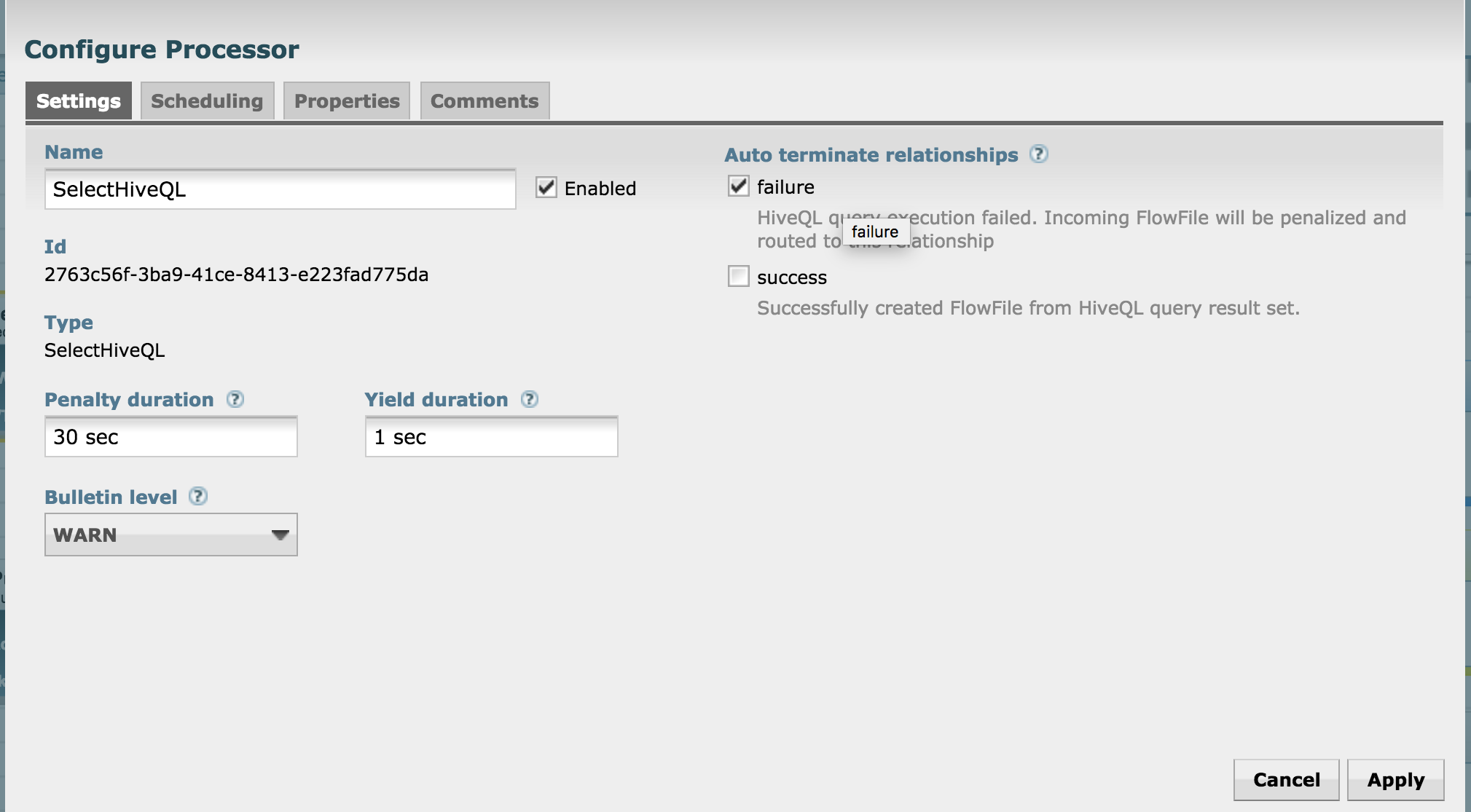 Using HiveQL Processors in Apache NiFi 1.2 - Cloudera Community - 246803