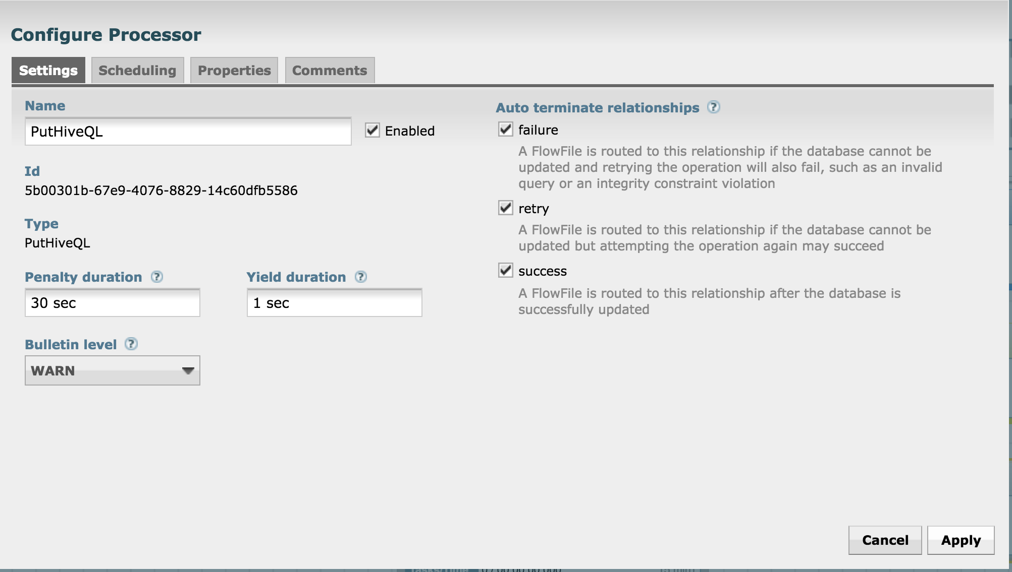 Using HiveQL Processors in Apache NiFi 1.2 - Cloudera Community - 246803