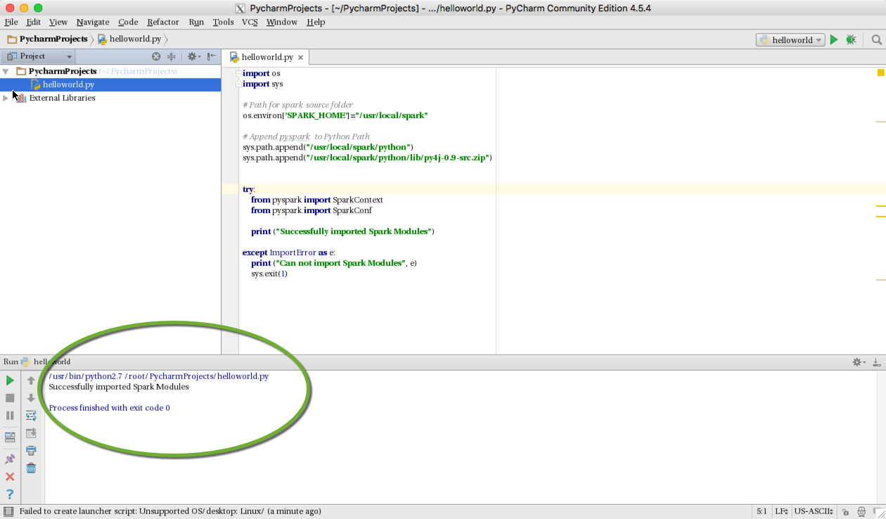 Spark+Pycharm+Pybuilder on Docker - Cloudera Community - 246558