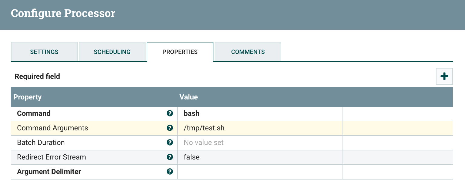 Use ExcecuteProcess Processor to execute shell scr... - Cloudera Community - 246398