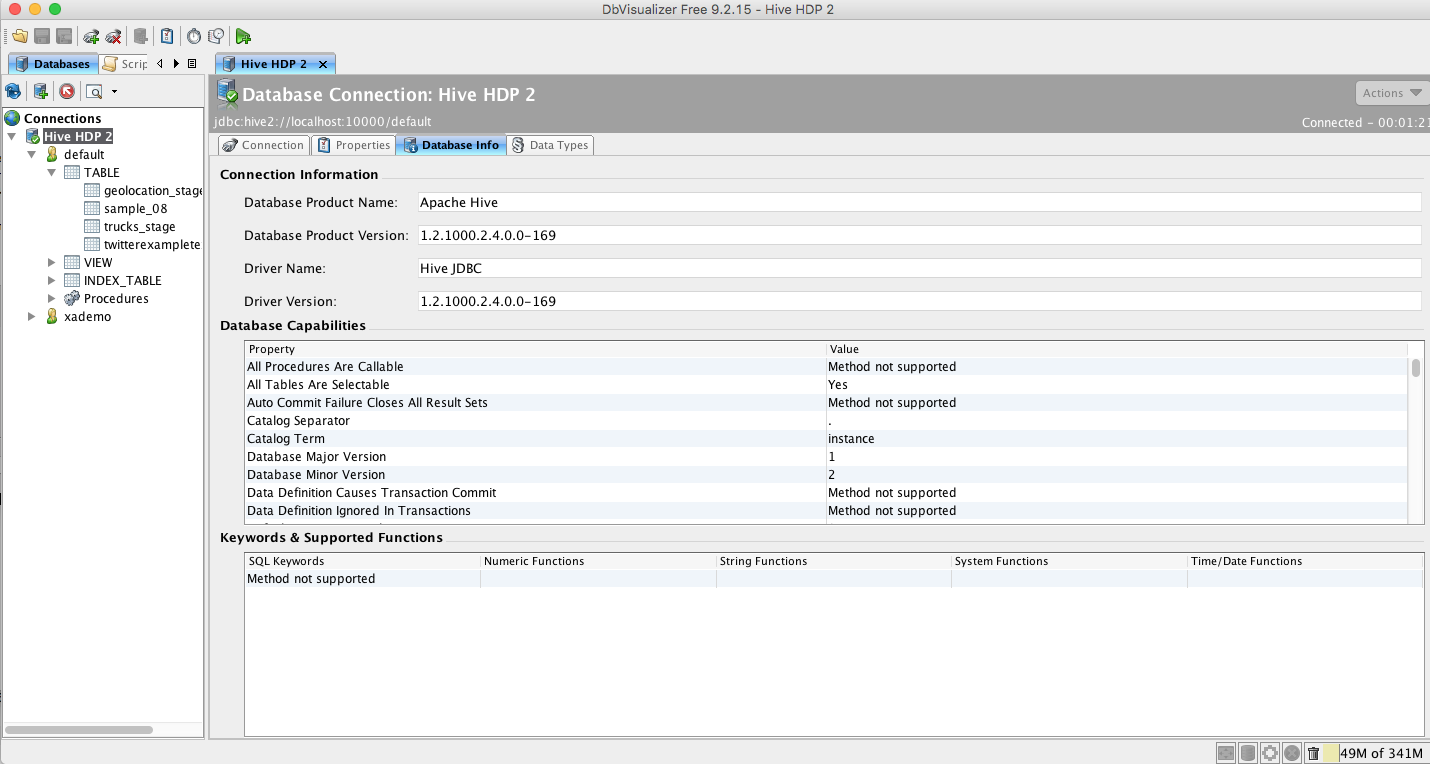 Using GUI SQL Tools Against Hive on HDP from MacOS... - Cloudera ...