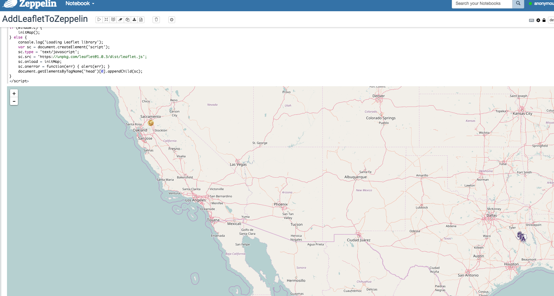 How To: Add a Leaflet Map To a Zeppelin Notebook - Cloudera Community - 244932