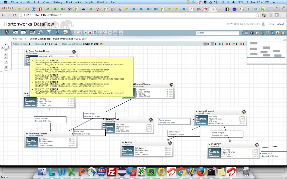 Sample HDF/NiFi flow to Push Tweets into Solr/Bana... - Cloudera ...