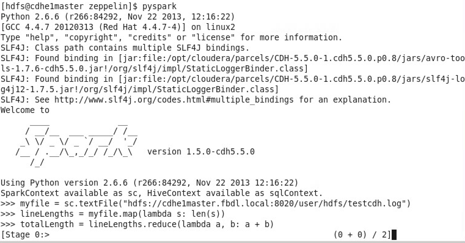 Solved: Pyspark stuck at Stage 0 - Cloudera Community - 34994
