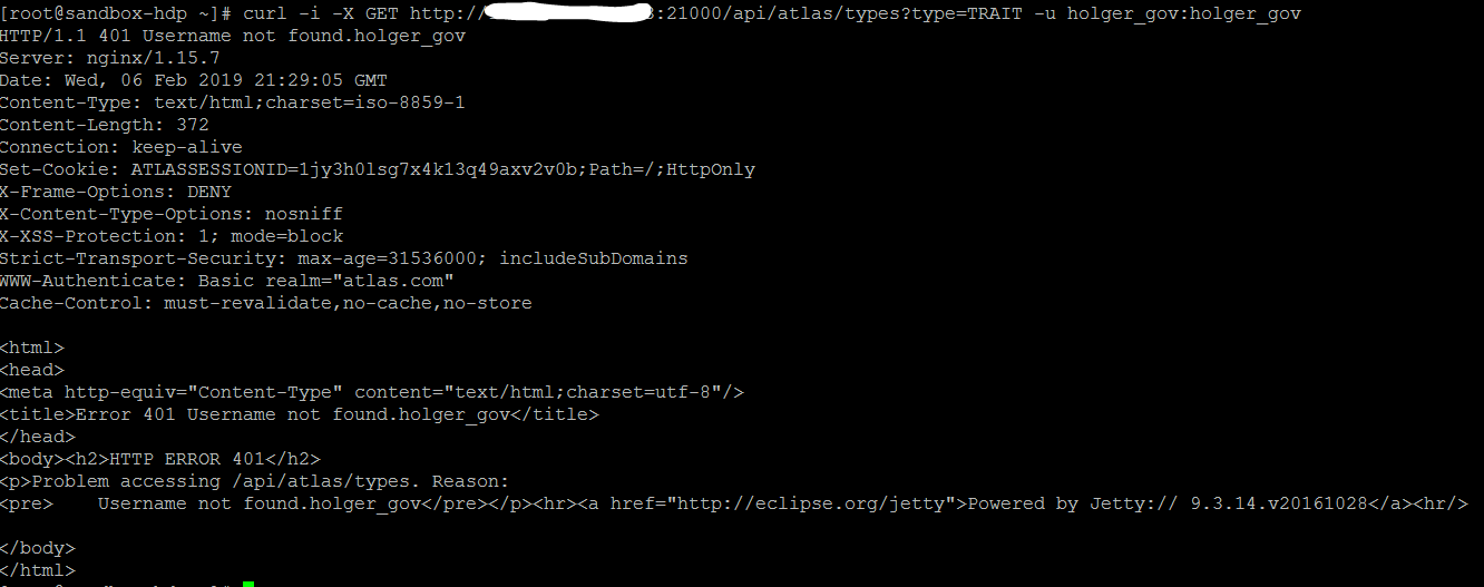 Solved: ATLAS UI authnetication with holger_gov gives inva... - Cloudera Community - 243759