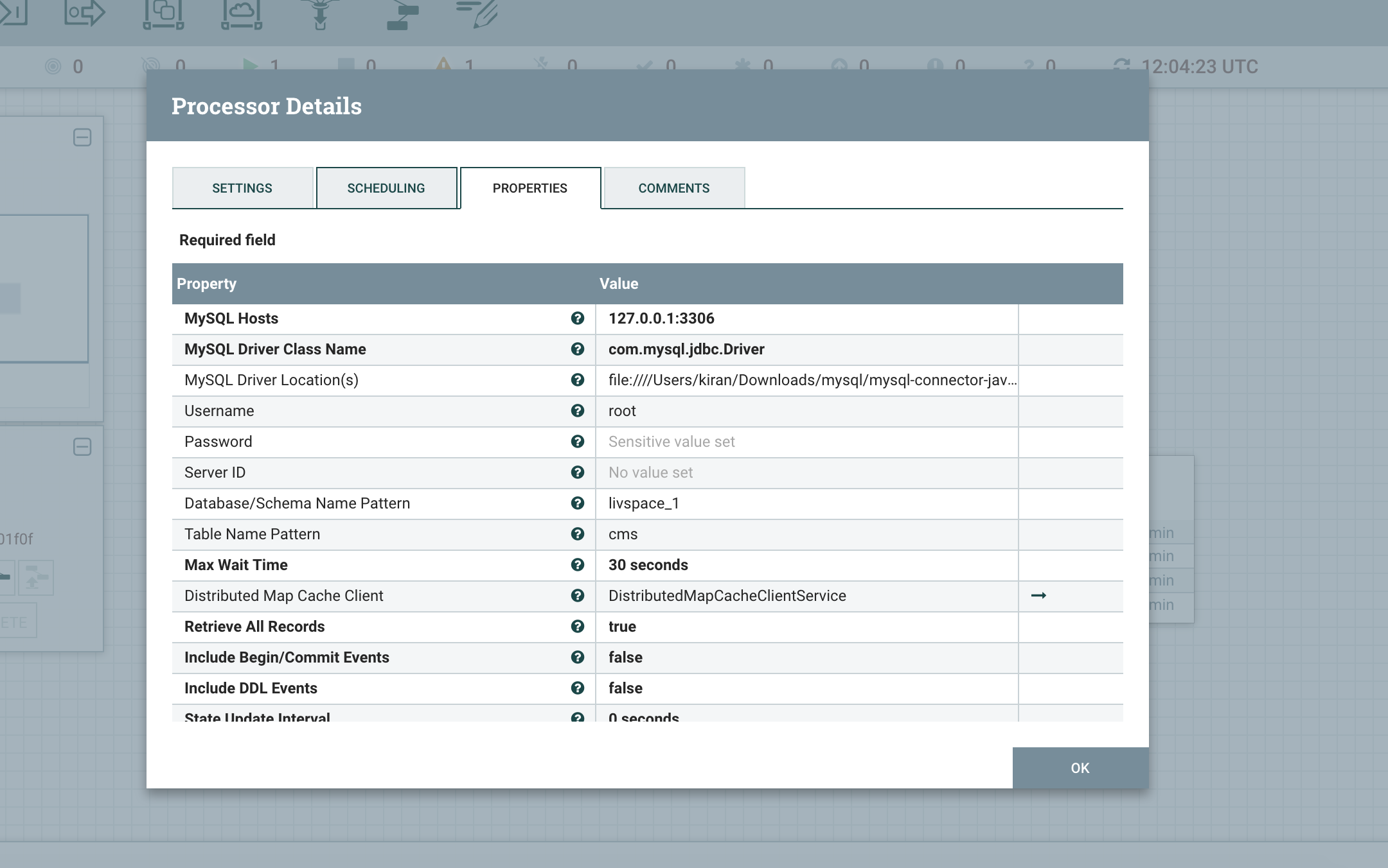 "Can't load database driver" in CaptureChangesMysq... - Cloudera ...