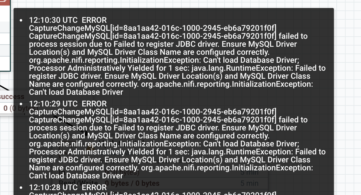 "Can't load database driver" in CaptureChangesMysq... - Cloudera ...