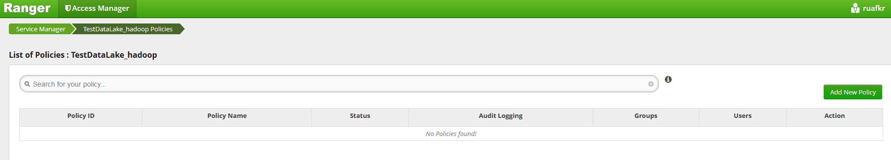 Solved: ranger doesn't show resource based policies - Cloudera Community - 220329