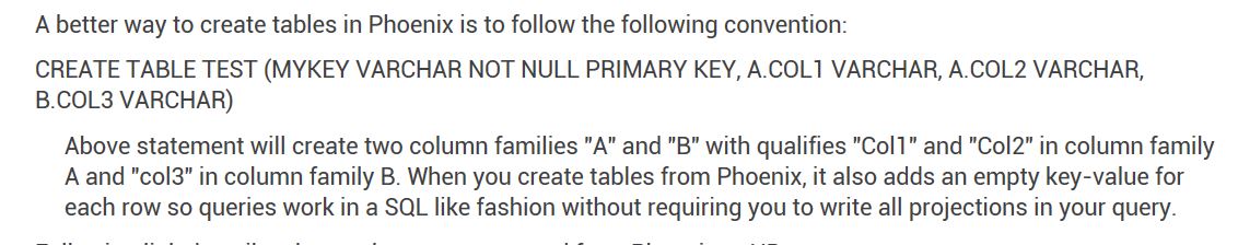 Solved: mapping hbase to phoenix tables going wrong - Cloudera Community - 218951