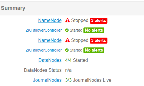 Solved: ambari cluster + both namenode are standby - Cloudera Community - 216621