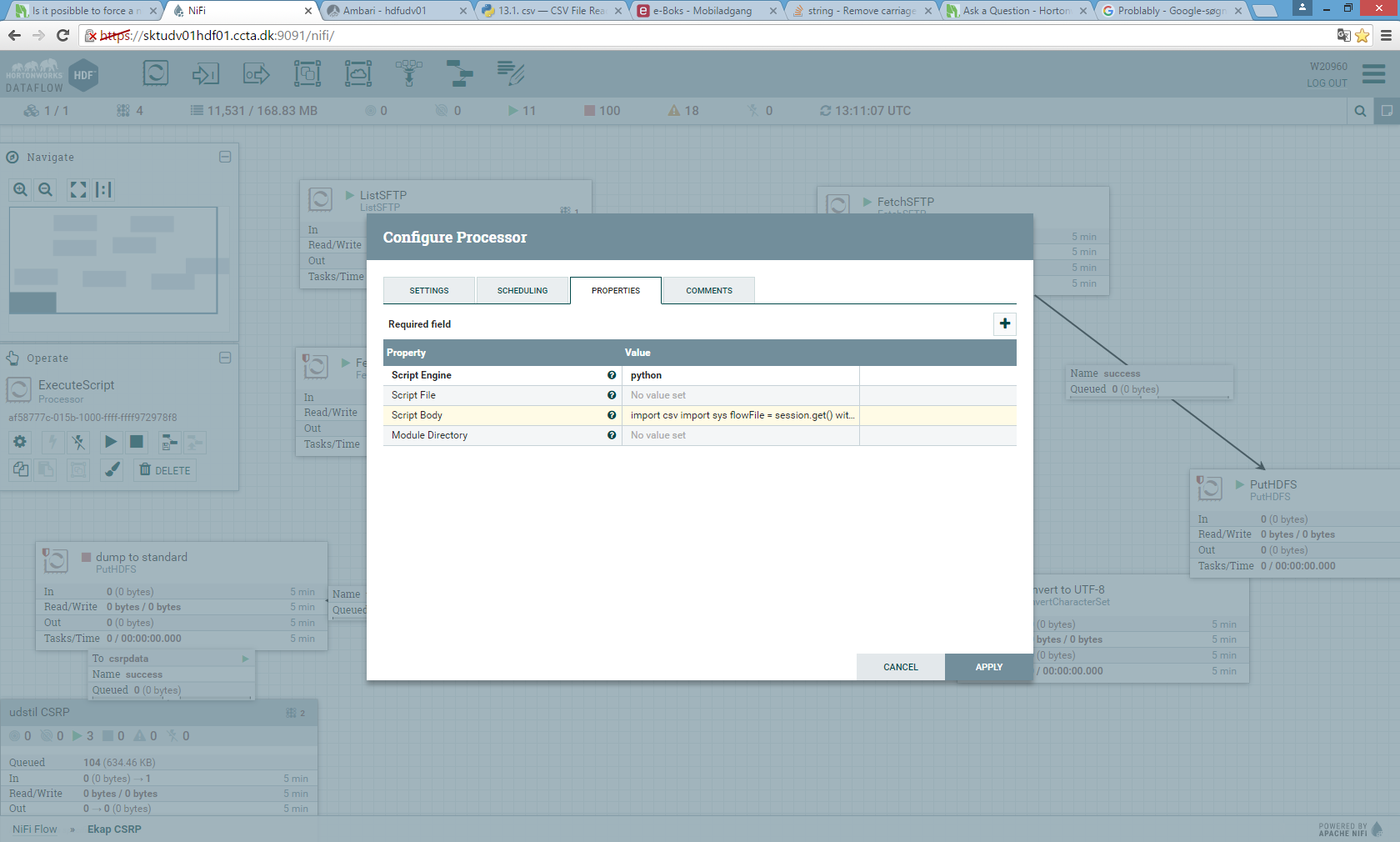 Solved Manipulate Flowfile With Executescript Processor I Cloudera Community 213758