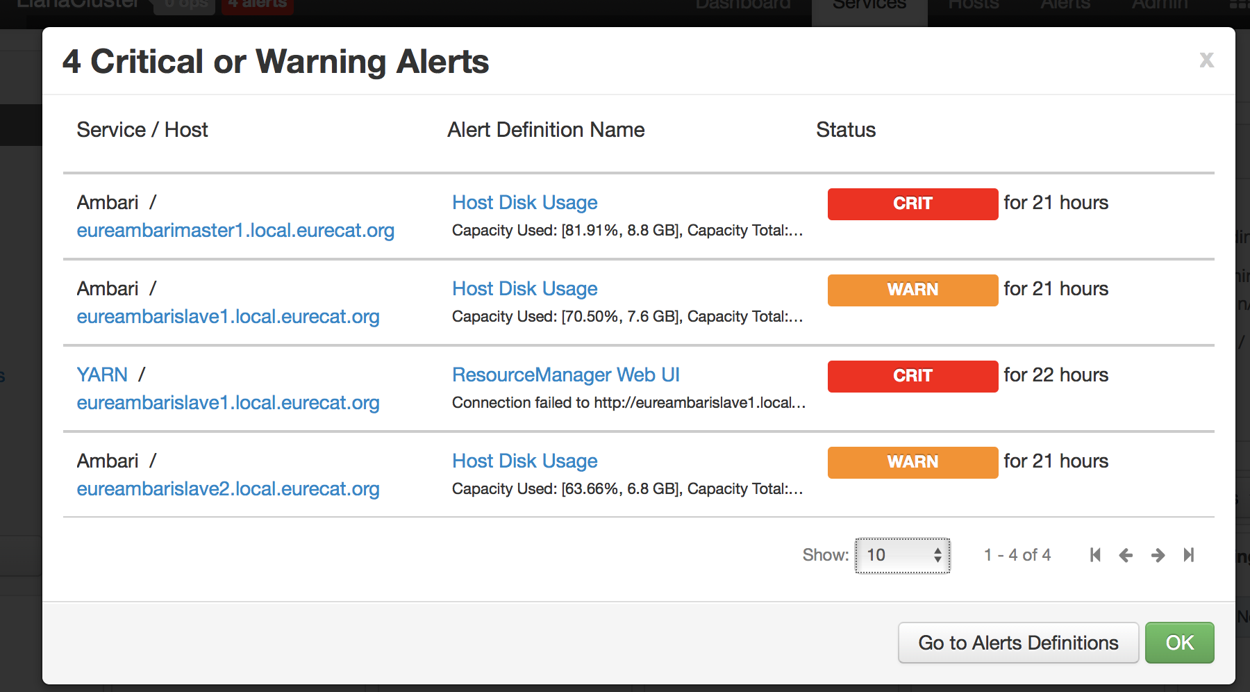 Solved: How to interpret alerts in Ambari UI - Cloudera Community - 213713