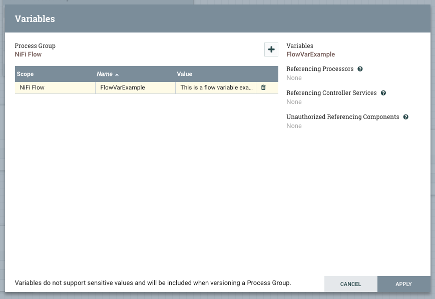 Solved: Can I get variables on Flow in REST API? - Cloudera Community - 209547