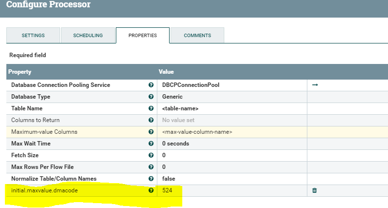 Solved: How to set "Initial Max Value" for QueryDatabaseTa... - Cloudera Community - 206328