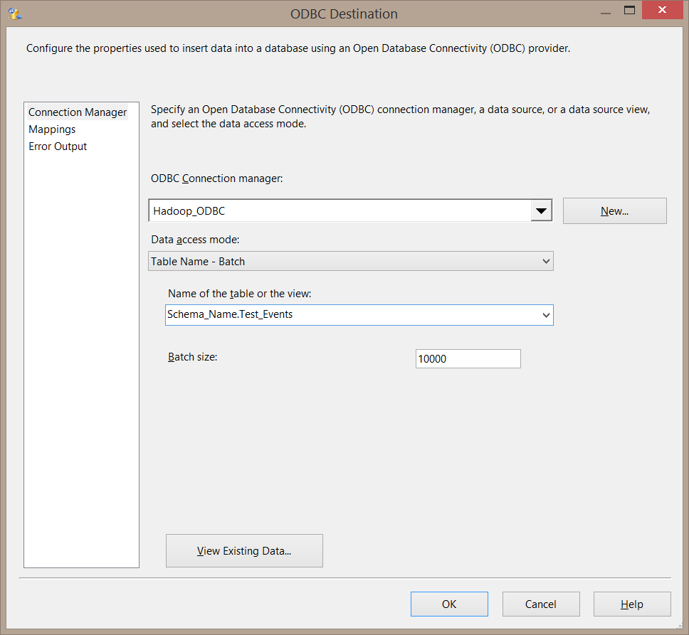 Error while writing data to Hadoop via SSIS ODBC - Cloudera Community - 191576
