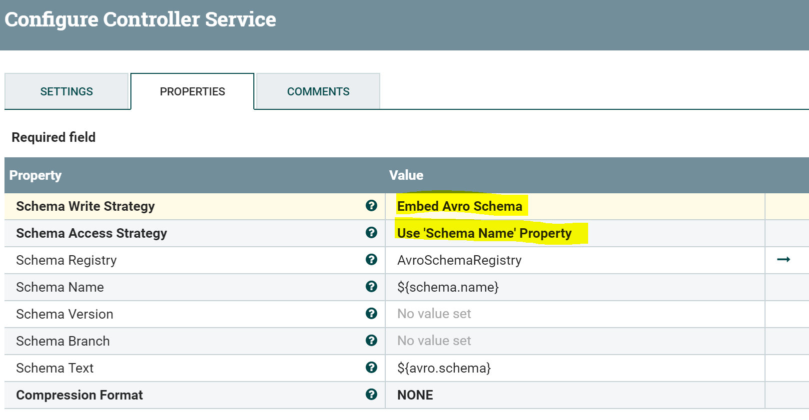 Solved: Avro Schema change using COnvertRecord processor ... - Cloudera Community - 188601