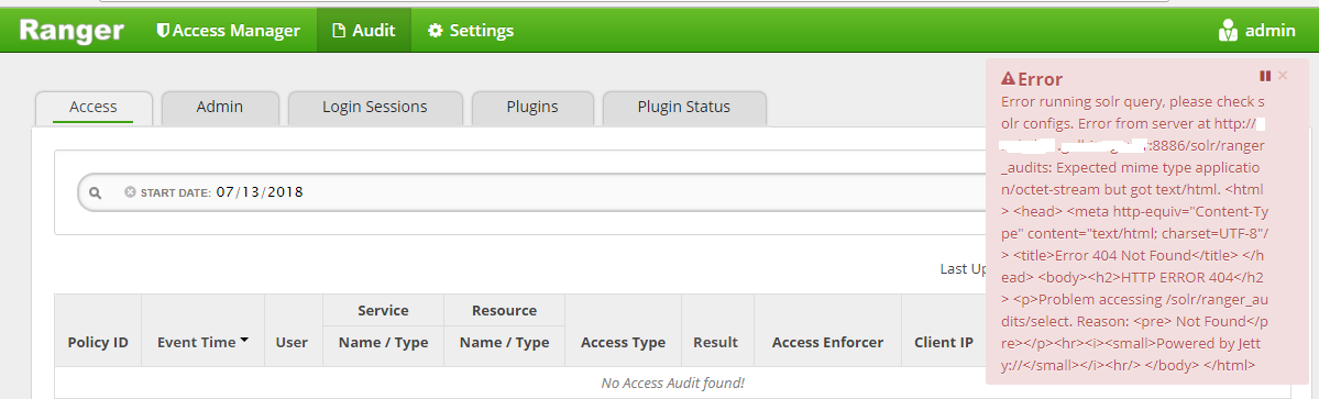 Solved Ranger Audit With Solr Doesnt Work Cloudera Community 183820 