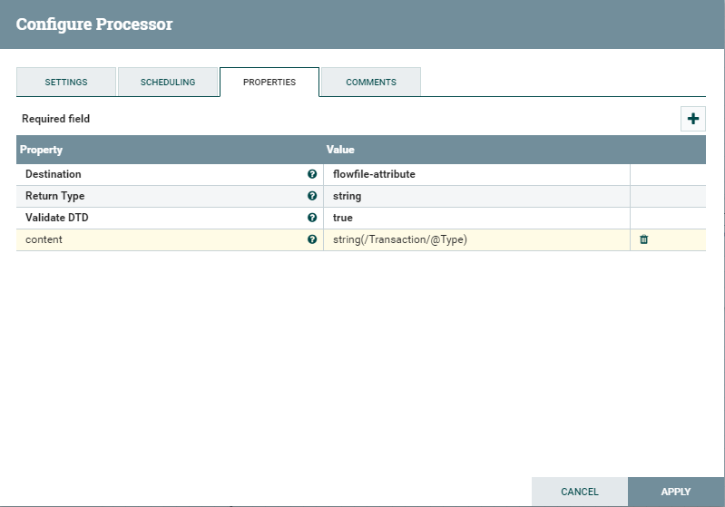 NiFi: Extract atrribute value from XML using Evalu... - Cloudera Community - 180270
