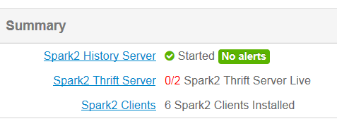 Solved: Spark2 Thrift Server not start on ambari cluster - Cloudera Community - 179153