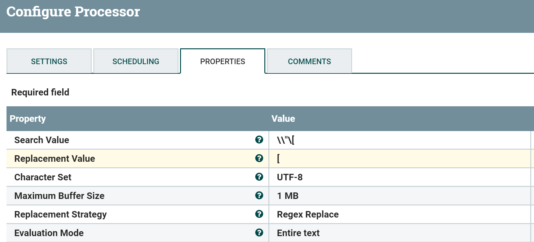 NIFI Replace Text issue - Cloudera Community - 177747