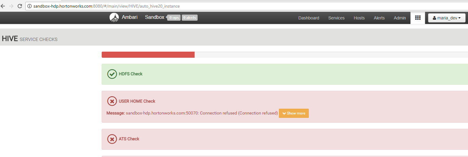 Docker sandbox-hdp.hortonworks.com:50070: Connect... - Cloudera Community - 176949