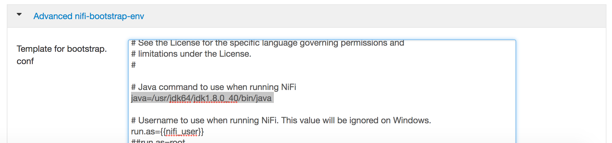 Editing Nifi.py for JAVA_HOME - Cloudera Community - 160292