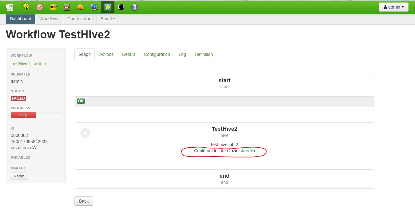 Solved: Hue Oozie: could not locate Oozie sharelib - Cloudera Community - 153230