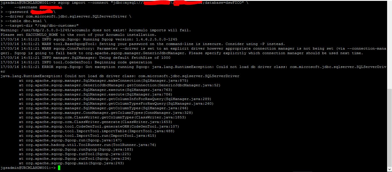 Where can i run sqoop commands? - Cloudera Community - 147929