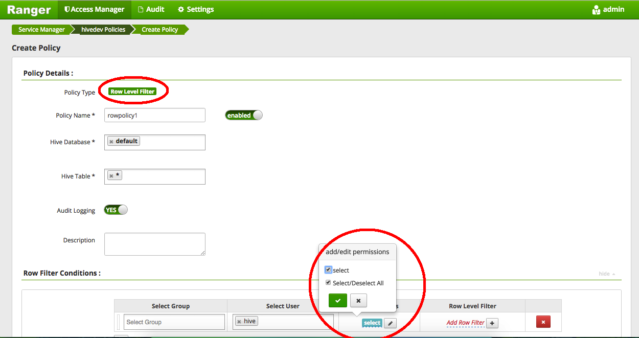 Solved: Ranger Hive row level filter policy prevent INSERT... - Cloudera Community - 146962