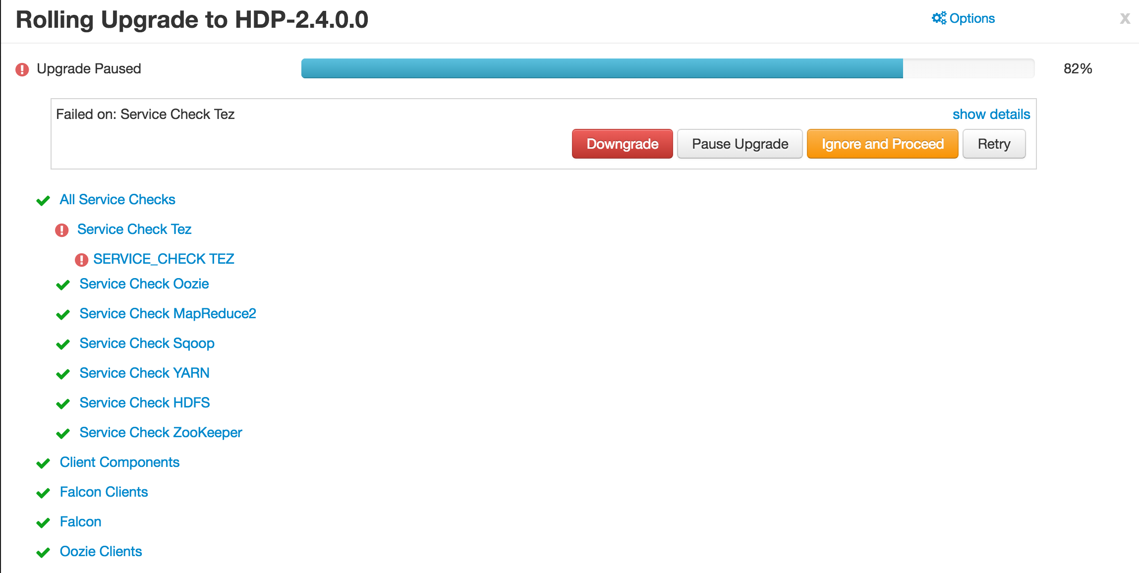 Solved: HDP 2.4 upgrade using ambari - service check faile... - Cloudera Community - 143806