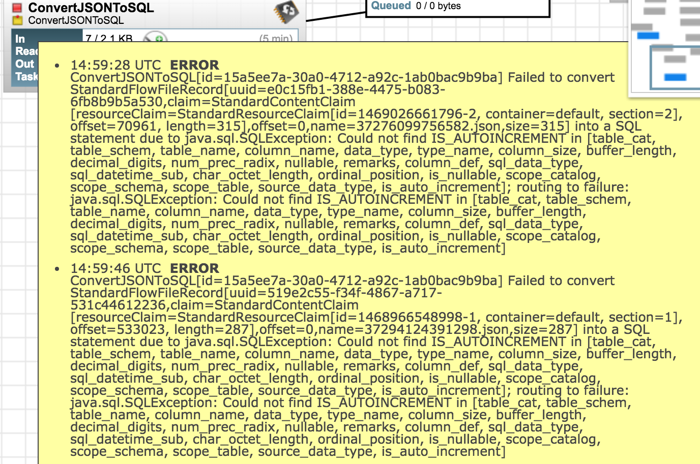 Solved: ConvertJSONtoSQL in Apache NiFi for Sending to Put ...