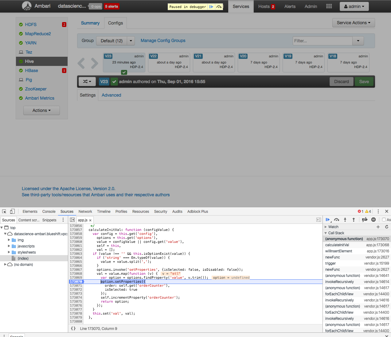 Solved Hive Setting Tab Disabled In Ambari Cloudera Community 132634 