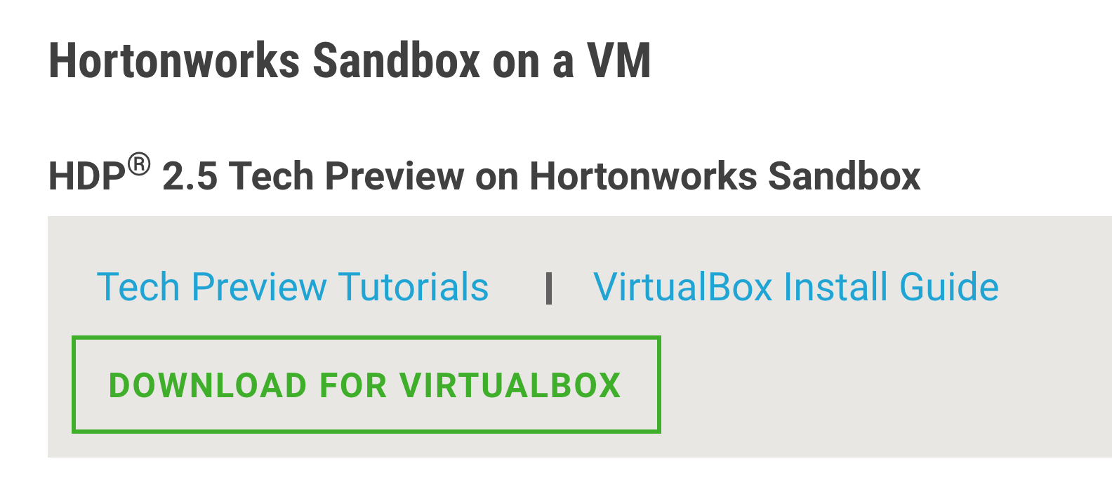 Solved: HDP 2.5 TP Sandbox Virtual Box image not working - Cloudera Community - 121468