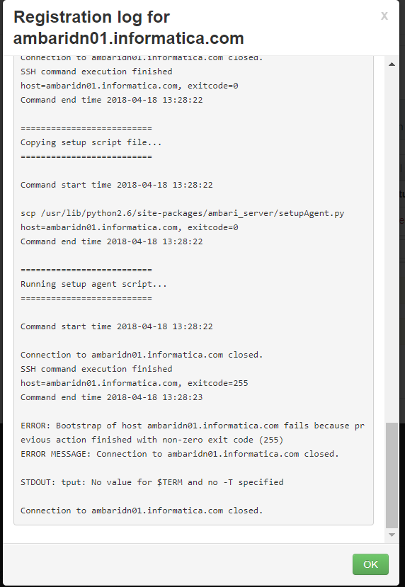 Solved: Ambari host registration with server failed with R... - Cloudera Community - 118797