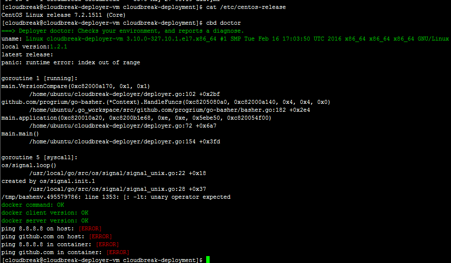 Solved: cloudbreak deployer with error "UnknownHostExcepti... - Cloudera Community - 107321