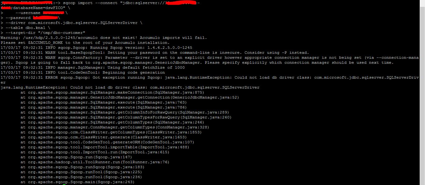 How To Load The Data From Sql Server To Hdfs Using Cloudera Community 107202