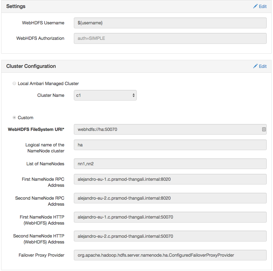 Solved: How to configure standalone Ambari Files View to a... - Cloudera Community - 97562