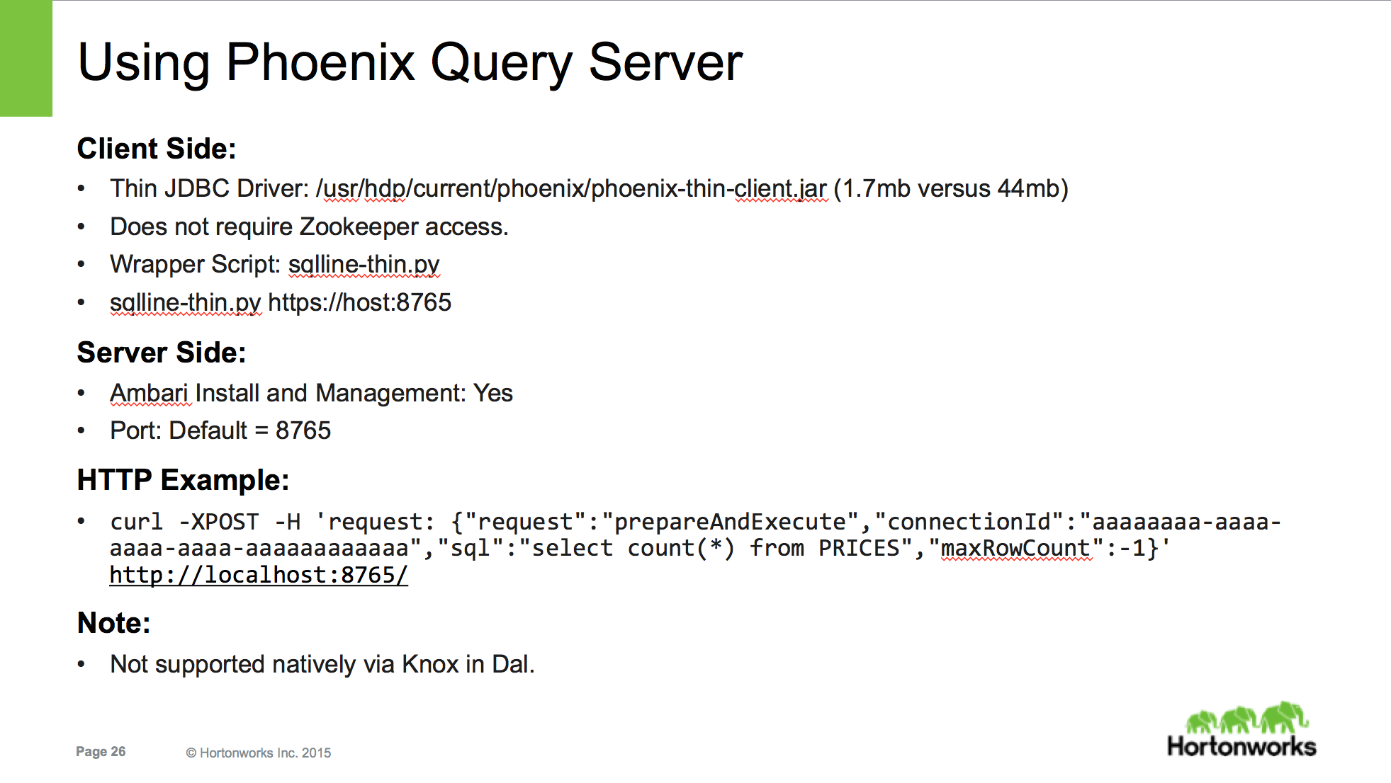 Solved: Phoenix Query Server - Documentation - Cloudera Community - 95580