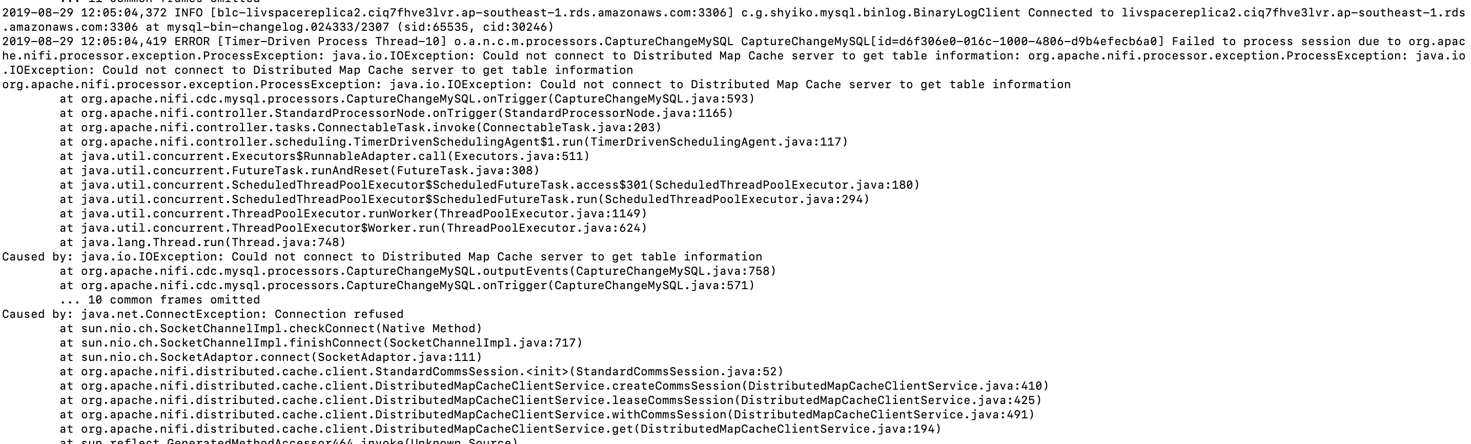 Solved: Could not connect to Distributed Map Cache server ... - Cloudera Community - 269340
