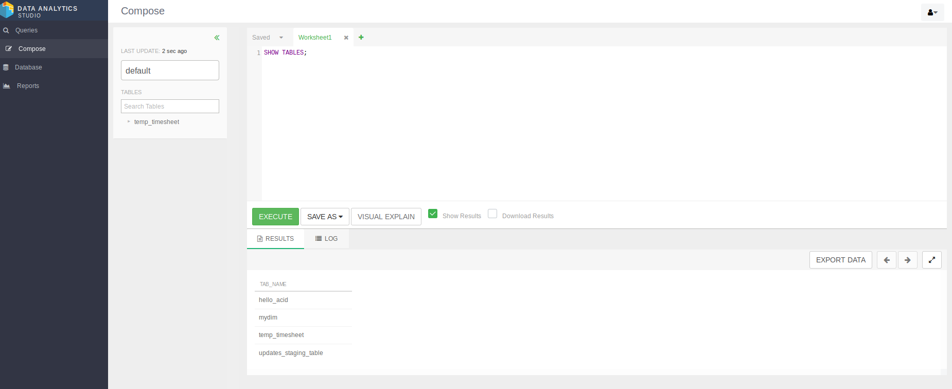 Solved: Hive Tables not visible in data analytics Studio - Cloudera Community - 268839