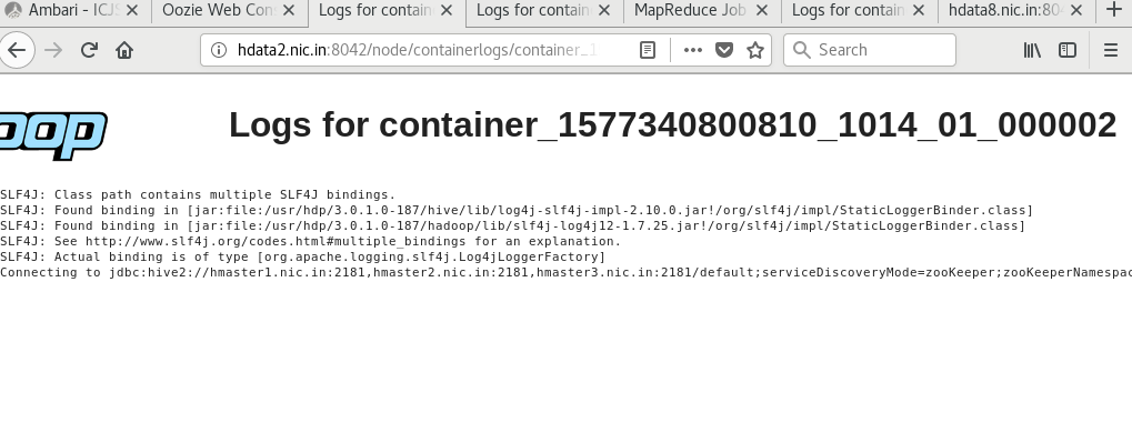 Solved: oozie sqoop and shell action do not connect to hiv... - Cloudera Community - 286421