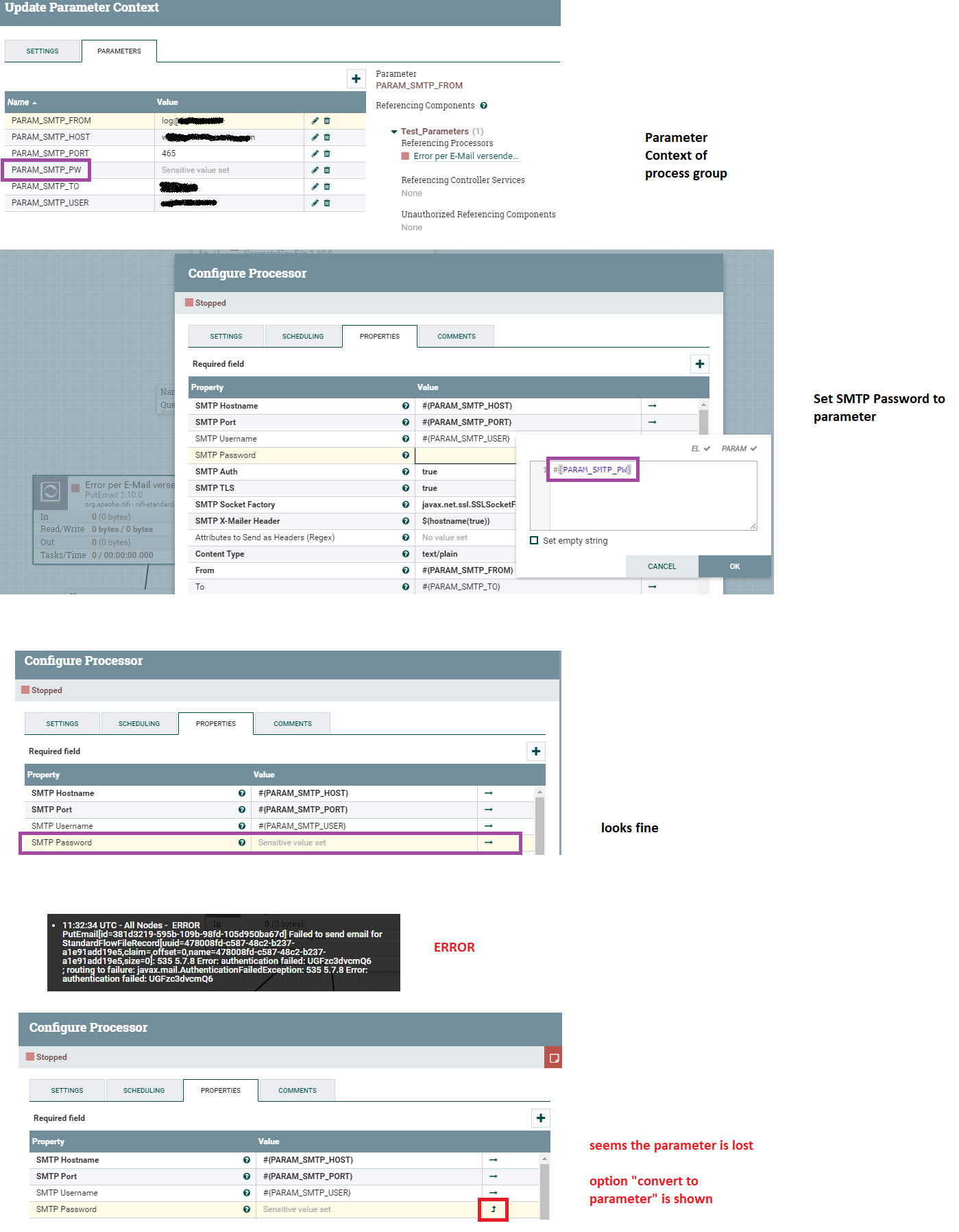 Solved: NiFi 1.10.0 - PutEmail - Error on using parameter ... - Cloudera Community - 287121