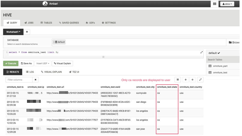 Hive Row Level Access Restriction Using Ranger Cloudera Community